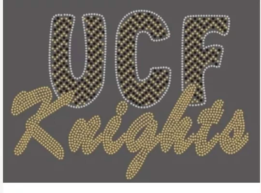 UCF Knights Rhinestone Transfer - Etsy