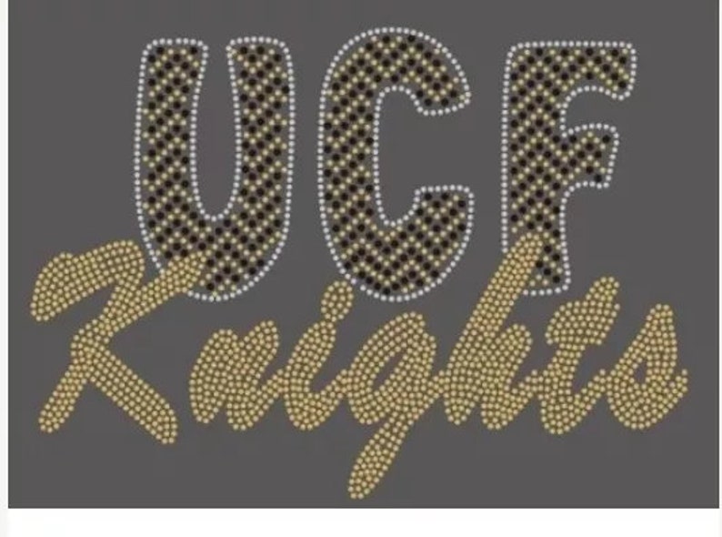 UCF Knights Rhinestone Transfer - Etsy