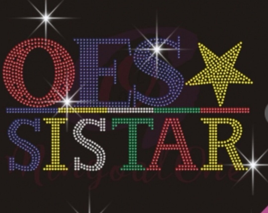OES Sistar Rhinestone Transfer - Etsy