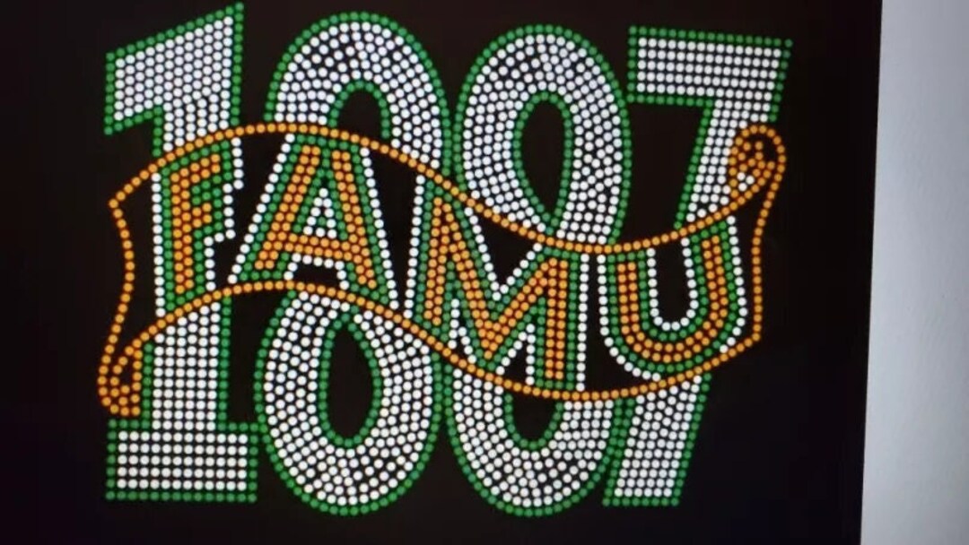FAMU 1887 Banner Rhinestone Transfer - Etsy