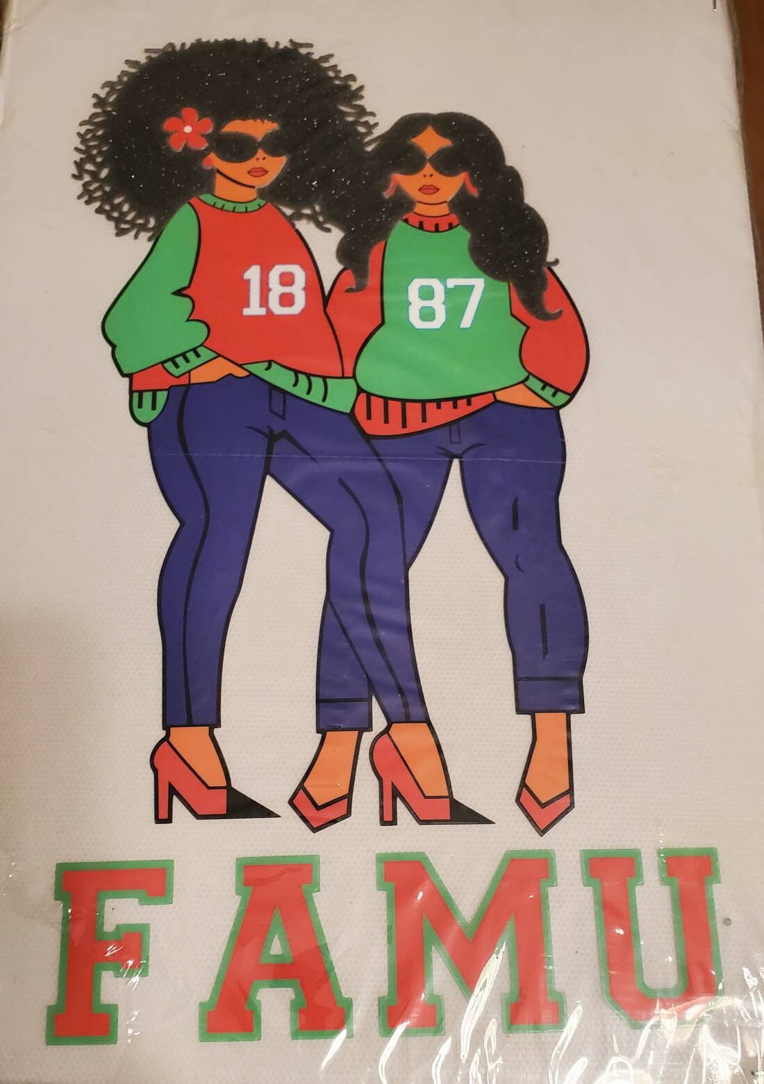 FAMU Divas Laser With Glitter Full Color Transfer - Etsy