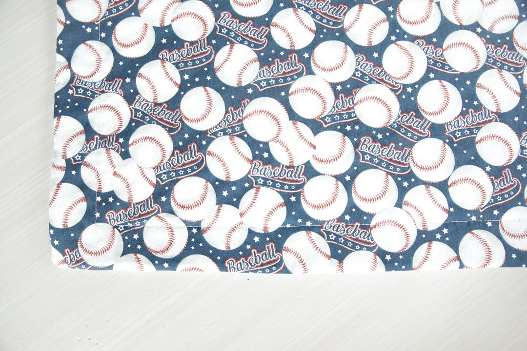 Baseball Quilted Cotton Placemat: Sports Team Table Setting - Etsy