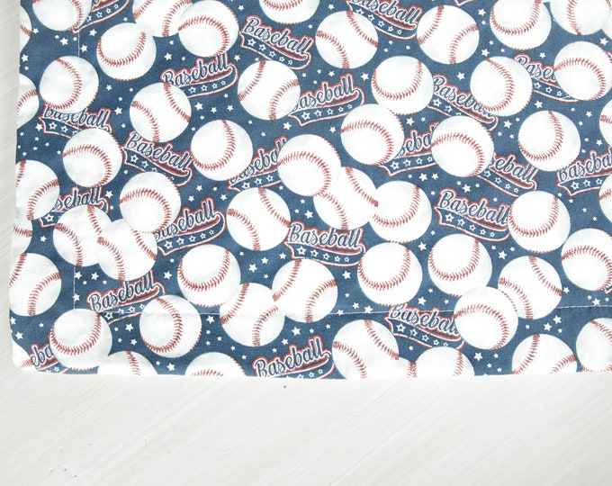 Baseball Quilted Cotton Placemat: Sports Team Table Setting - Etsy