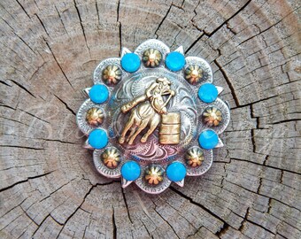Custom Conchos Horse Tack Saddle Charms & by BitofBlingConchos