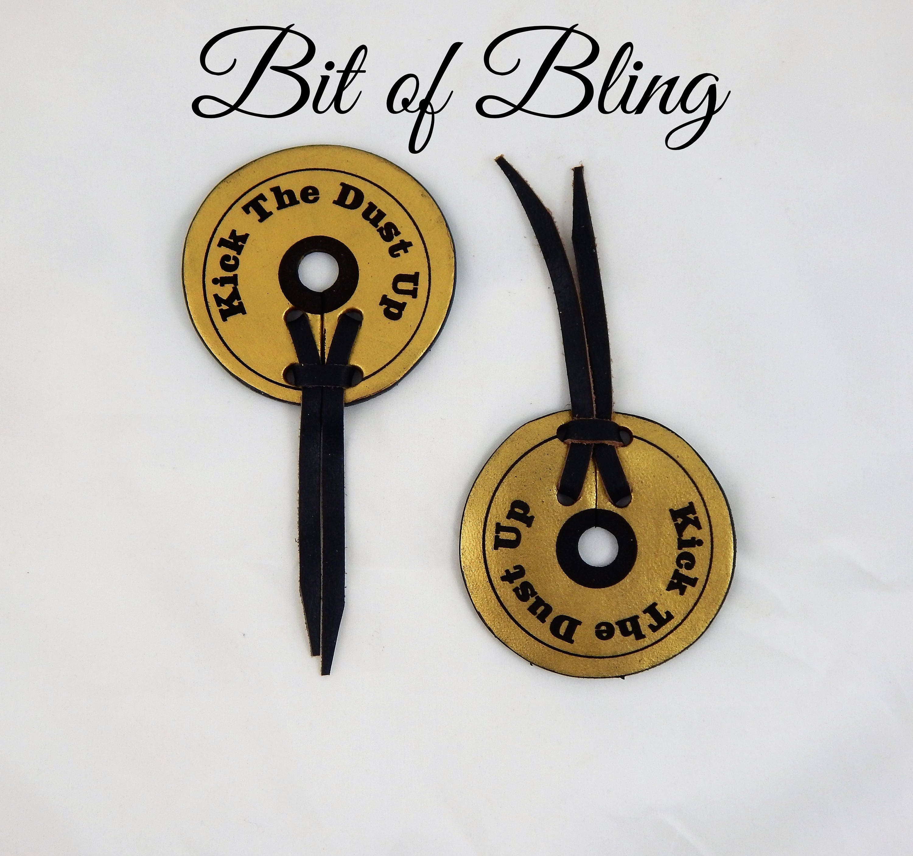 Painted Leather Bit Guards Western Horse Tack Rodeo Barrel Racing Pole ...