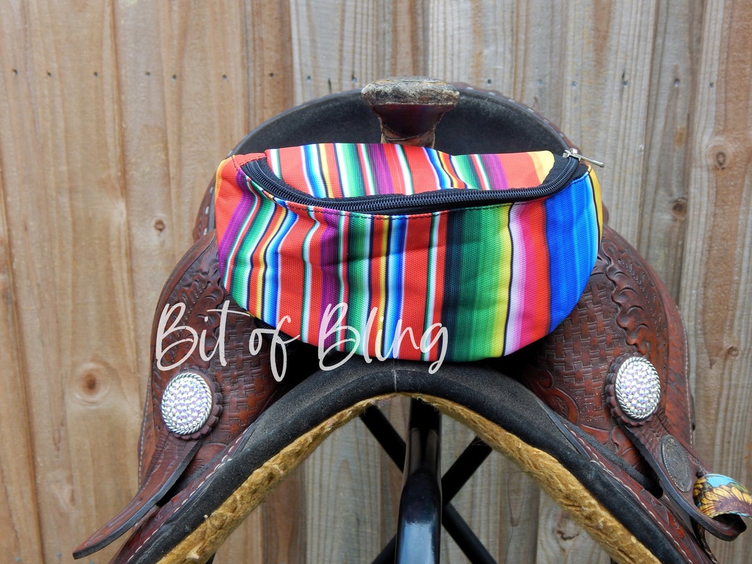 Serape Print Saddle Pouch Western Horse Tack - Etsy