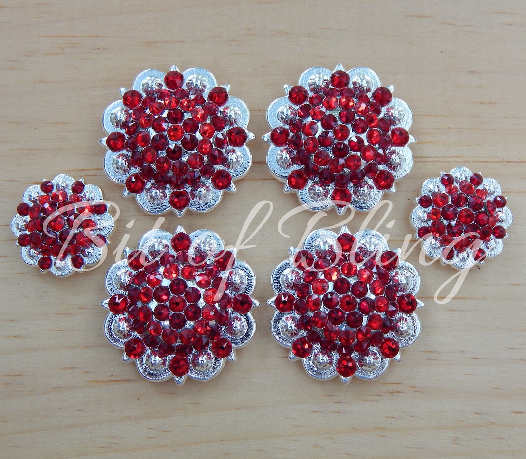 Saddle Concho Set, Saddle Conchos, Saddle Concho, Rhinestone Conchos ...