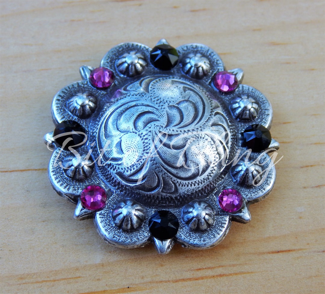 Simple Bling Conchos - Customizable - You Choose Concho Finish and ...
