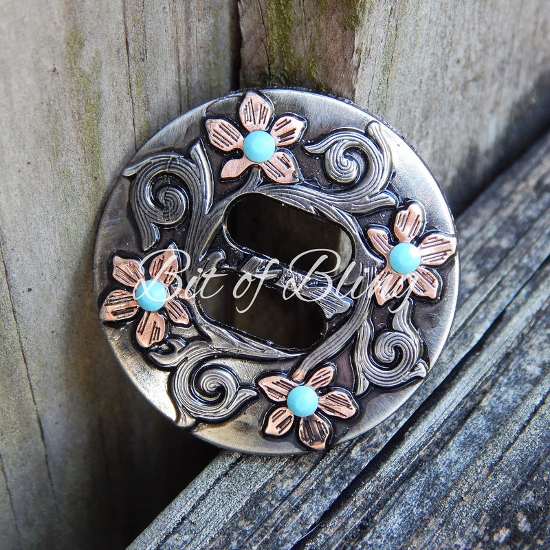 Nickel Conchos - Etsy