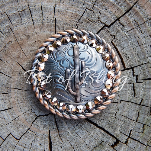 Round Berry Concho Rose Gold Horse Tack Bling Concho - Etsy
