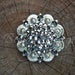 Round Berry Concho , Light Chrome/silver - Horse Tack ; Bling Concho ...