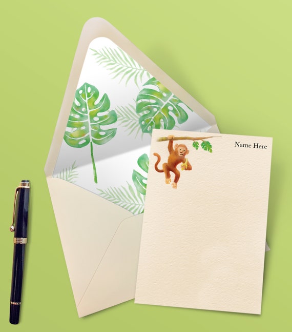 Custom Child Gift Cute Notepad Personalized Animal Stationery Custom ...