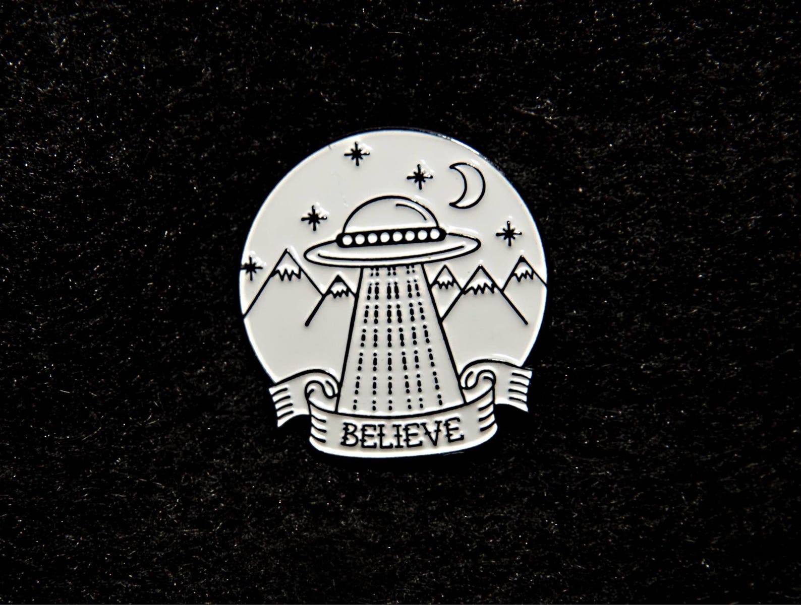 Believe Soft Enamel Pin, 22mm - Etsy