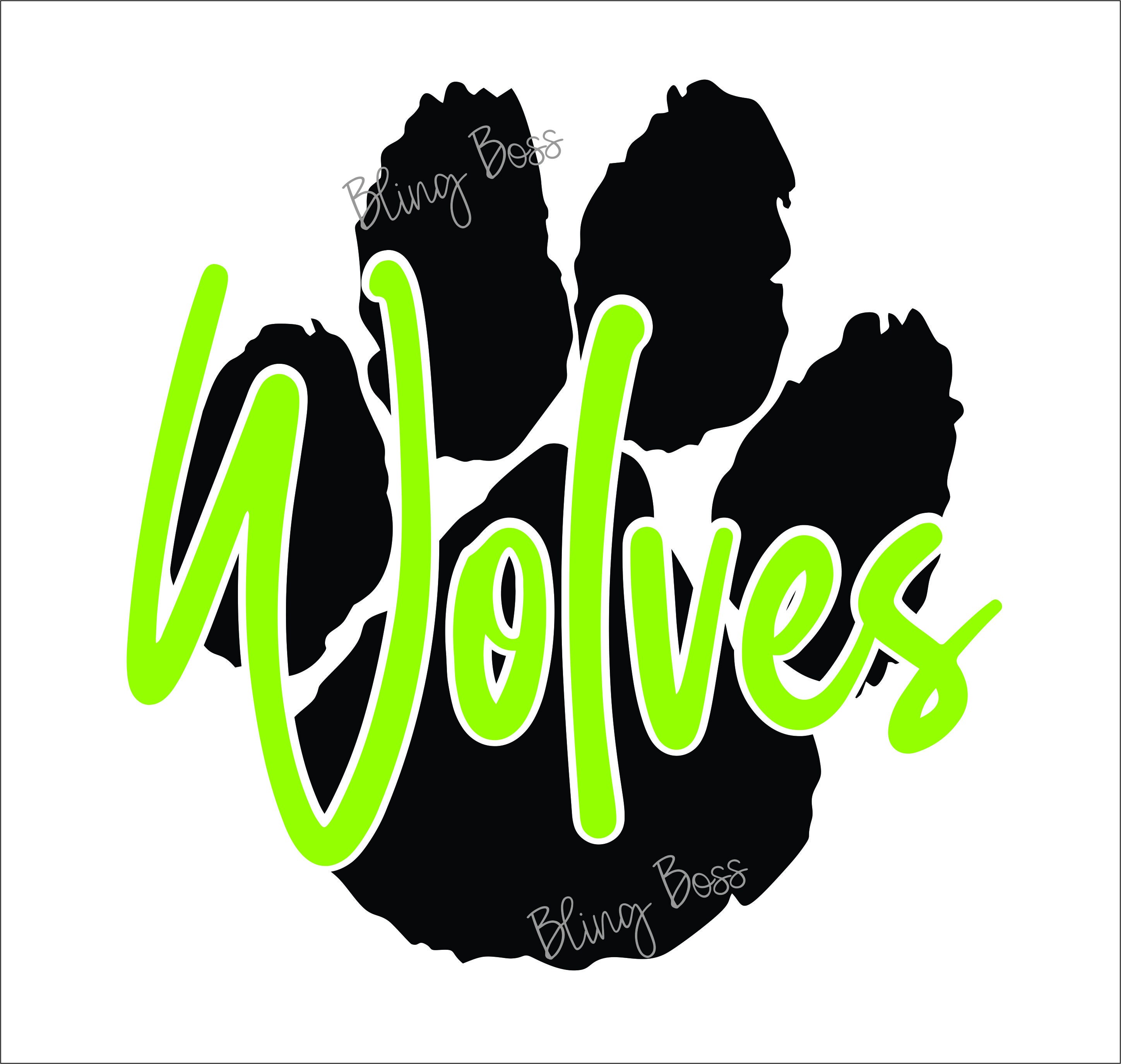 Wolves Paw SVG Digital Download Cut File + PNG - Etsy