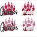 Huskies Mascot Paw SVG Digital Download Cut File + Red Black PNG - Etsy