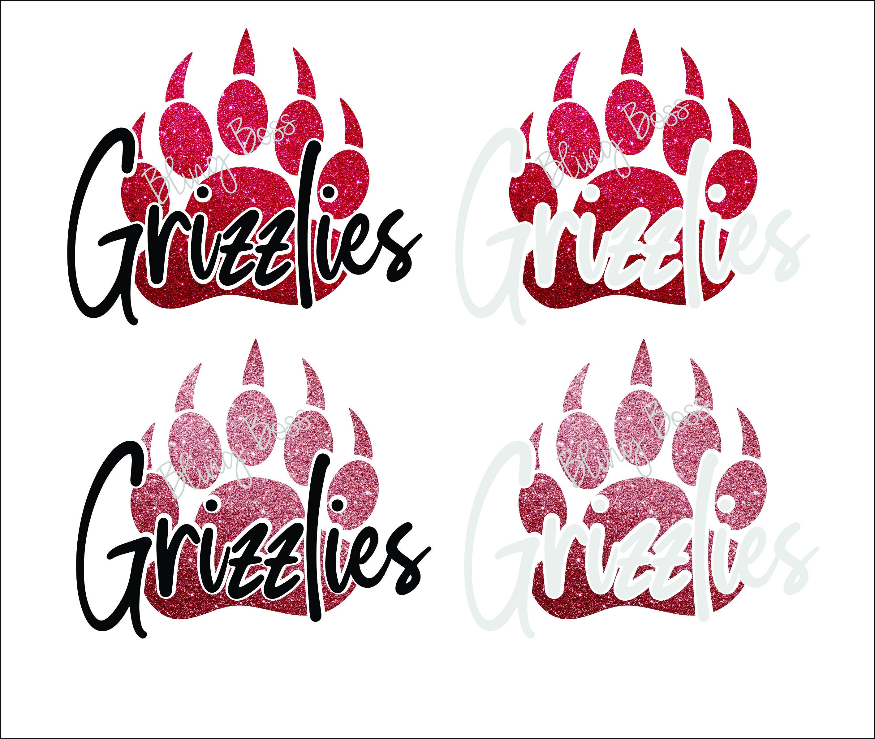 Grizzlies Paw PNG + SVG Instant Digital Download Cut File for Cricut ...