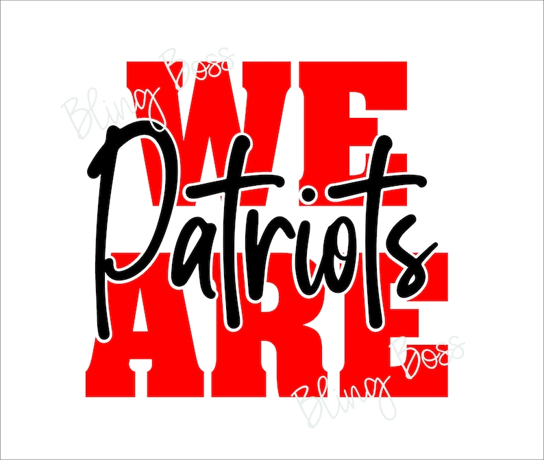 We Are Patriots Mascot SVG Digital Cut File & PNG for Silhouette ...