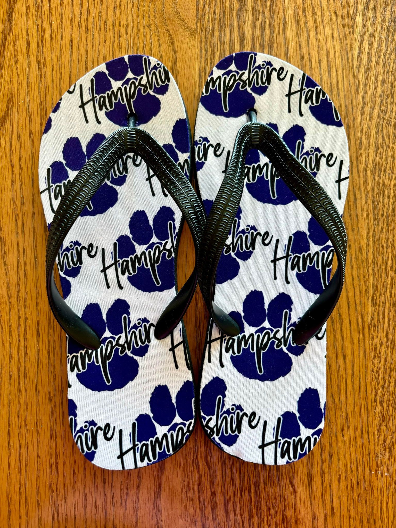 Show Your Team Spirit With Cheer Paw Flip-flops - Purple and Black - Etsy