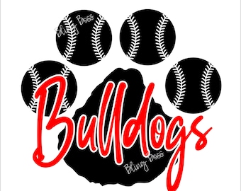 Cougars Baseball Paw or Cougars Softball Paw SVG Digital Download Cut ...