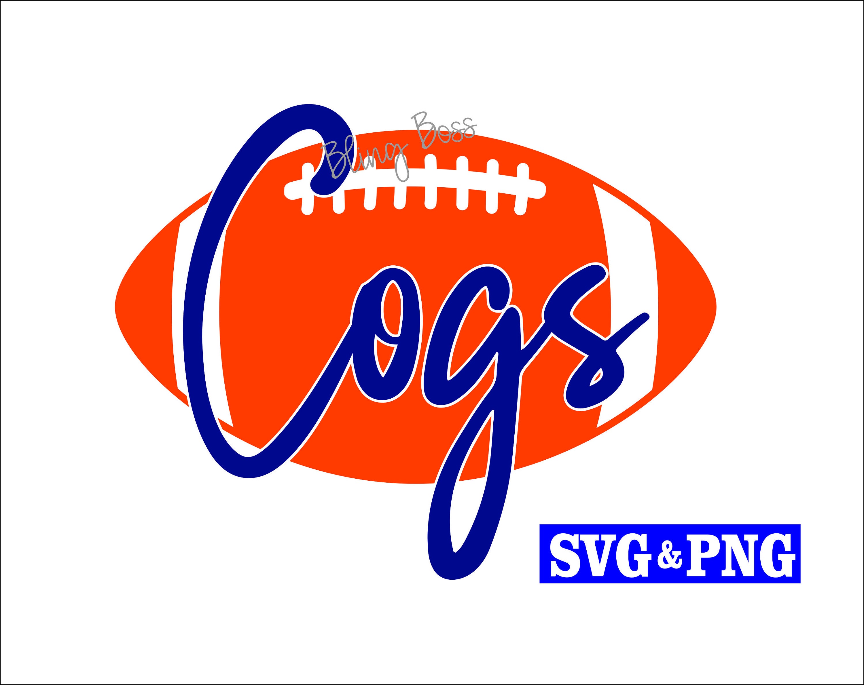 Cogs Football Digital Download Cut File SVG + PNG - Etsy