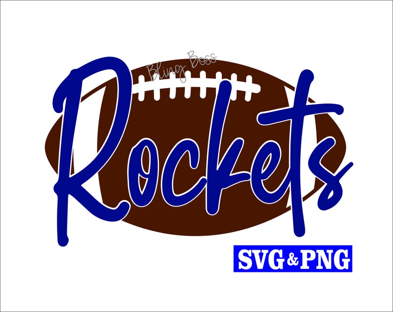 Rockets Football Digital Download Cut File SVG PNG - Etsy