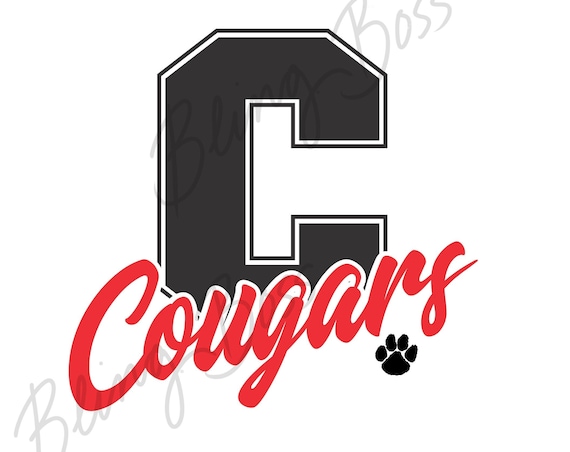 Cougars Varsity C SVG Digital Download Cut File - Etsy