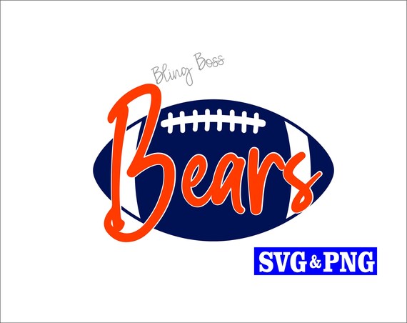 Bears Football Digital Download Cut File SVG PNG - Etsy