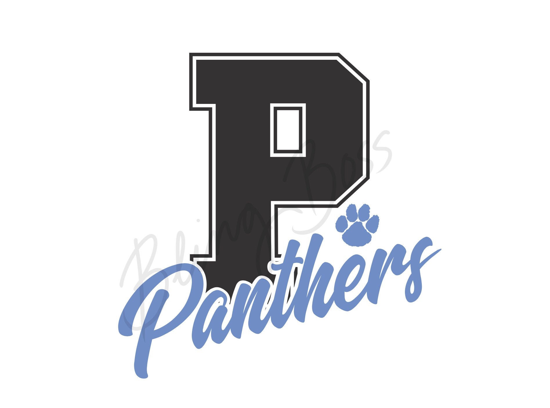Panthers Varsity P SVG Digital Download Cut File - Etsy