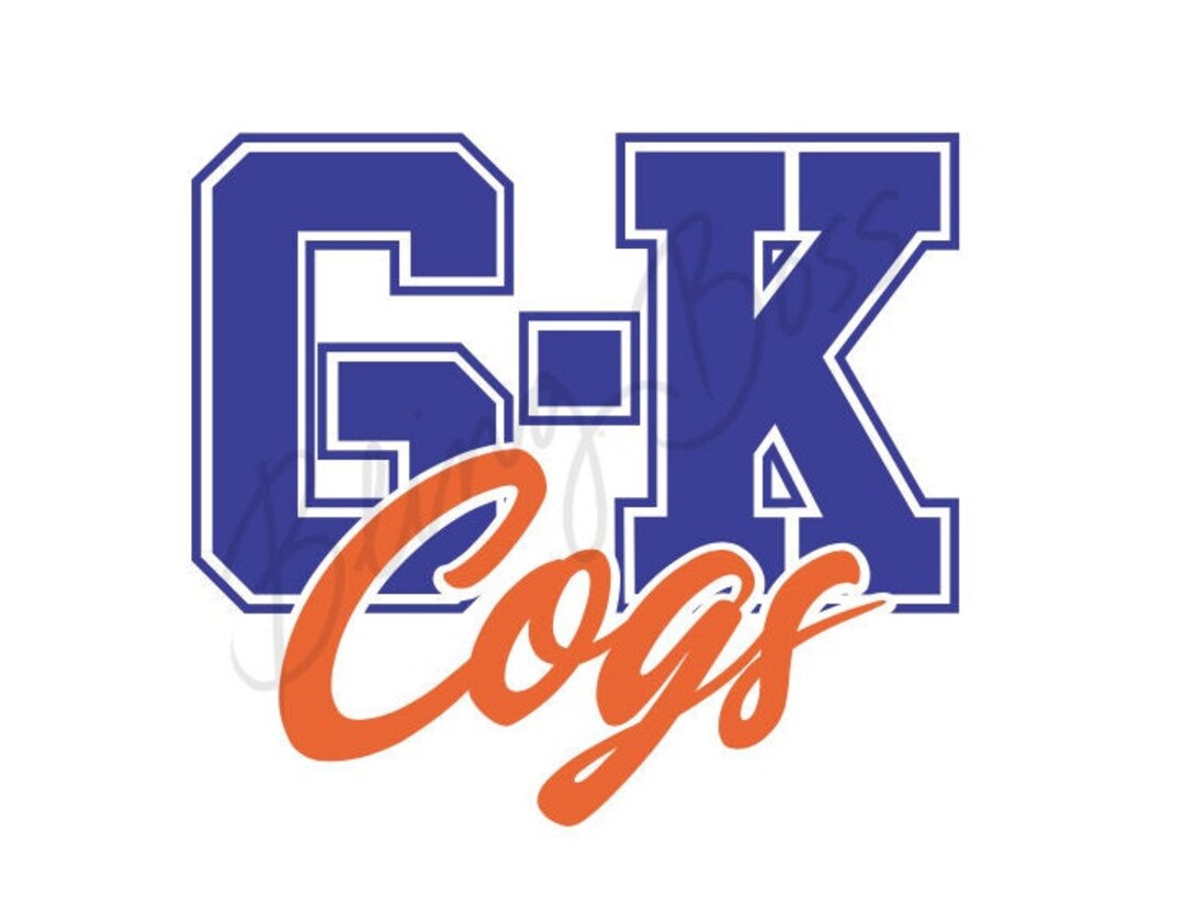 GK Cogs Varsity, Genoa Kingston SVG Digital Download Cut File - Etsy