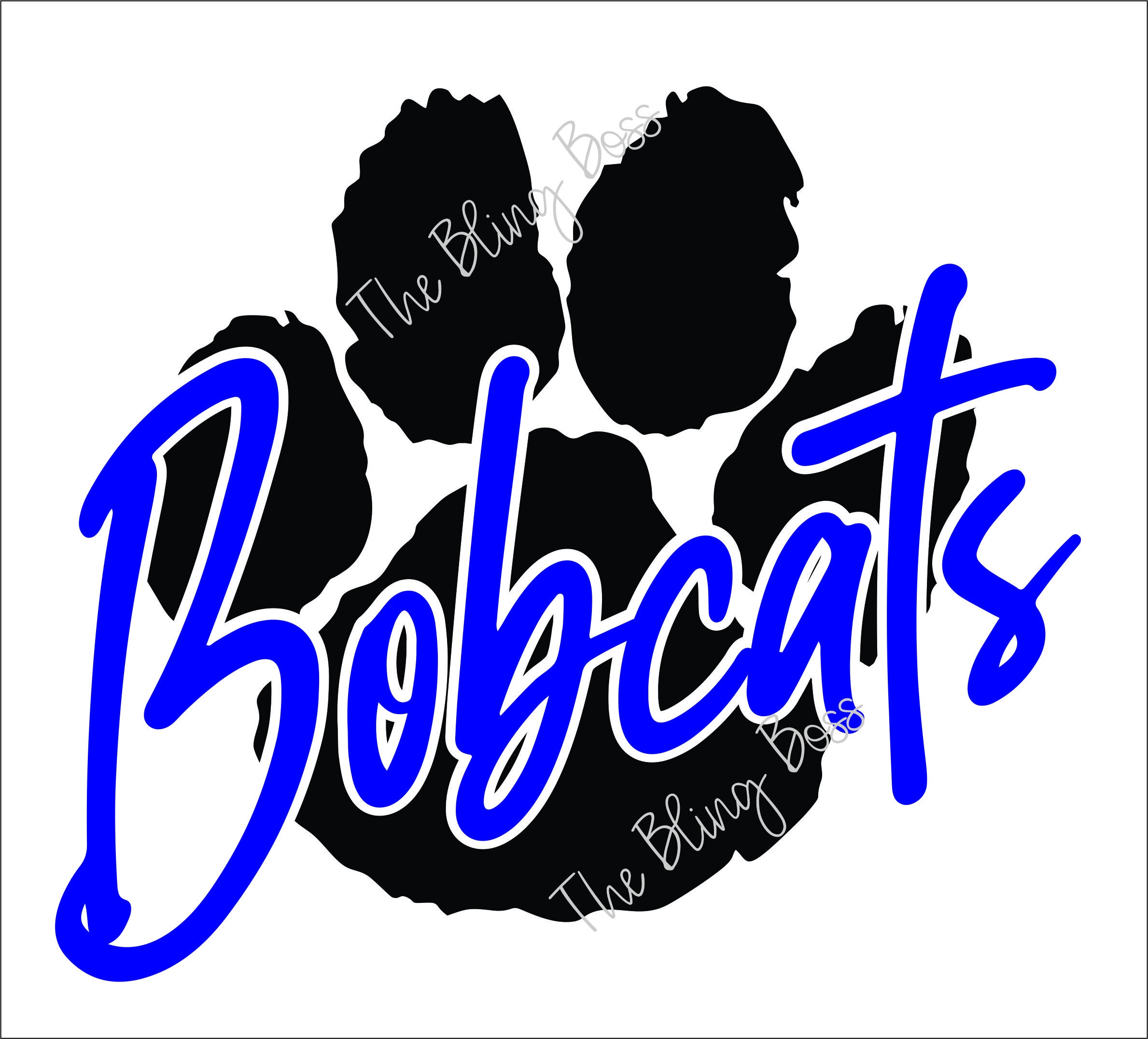 Bobcats Paw SVG Digital Cut File Plus PNG - Etsy