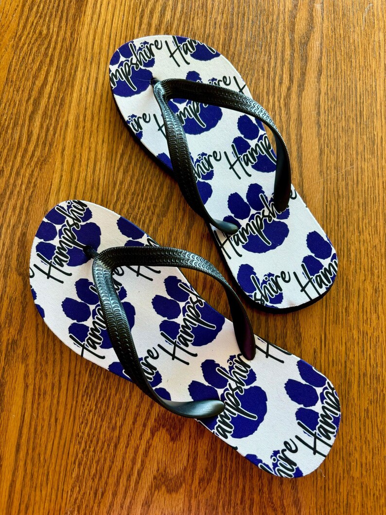 Show Your Team Spirit With Cheer Paw Flip-flops Purple and Black - Etsy