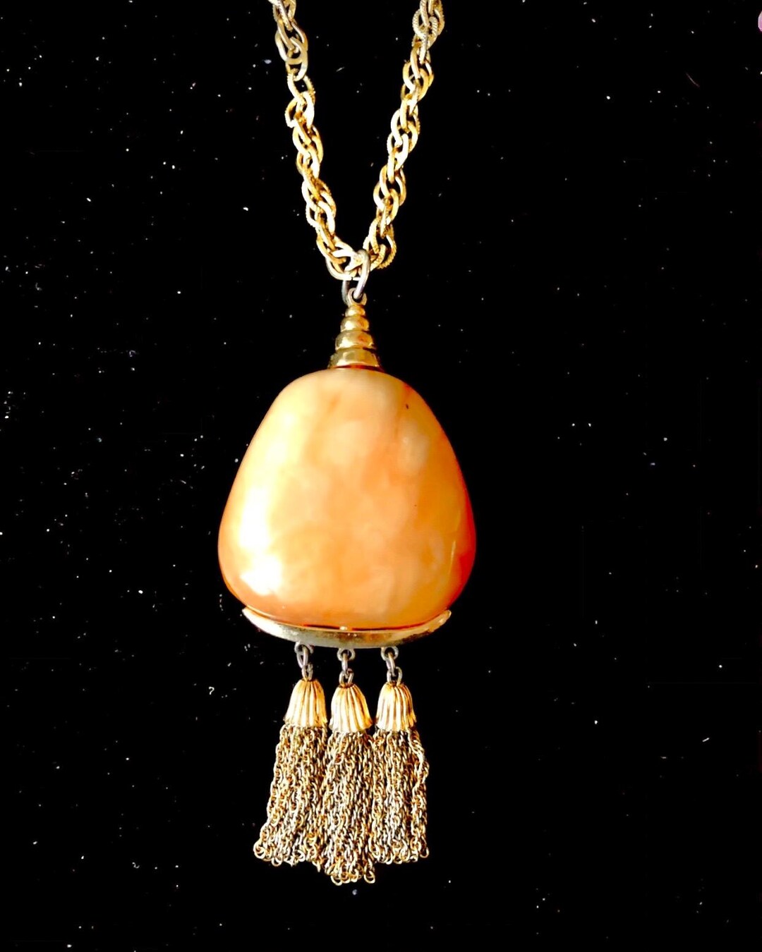 KRAMER Vintage Mod Sixties Peachy Tannish Orange Dreamsicle Swirl ...