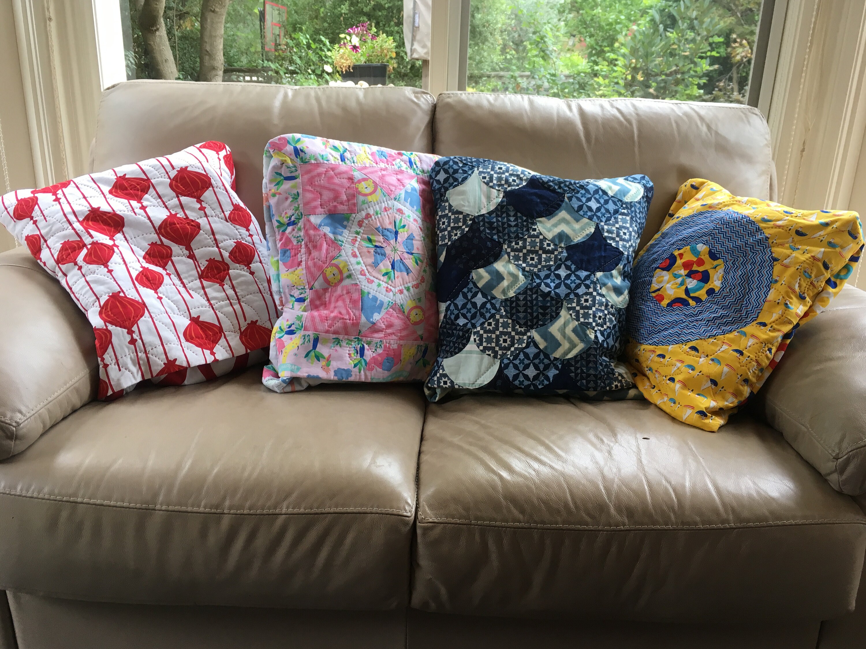 Burnt Butter Horizontal A Unique Bed or Knee Quilt That Folds Into a ...