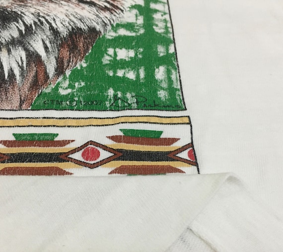 Vintage 80’s 90’s Native American Timber Wolf By G. P… - Gem