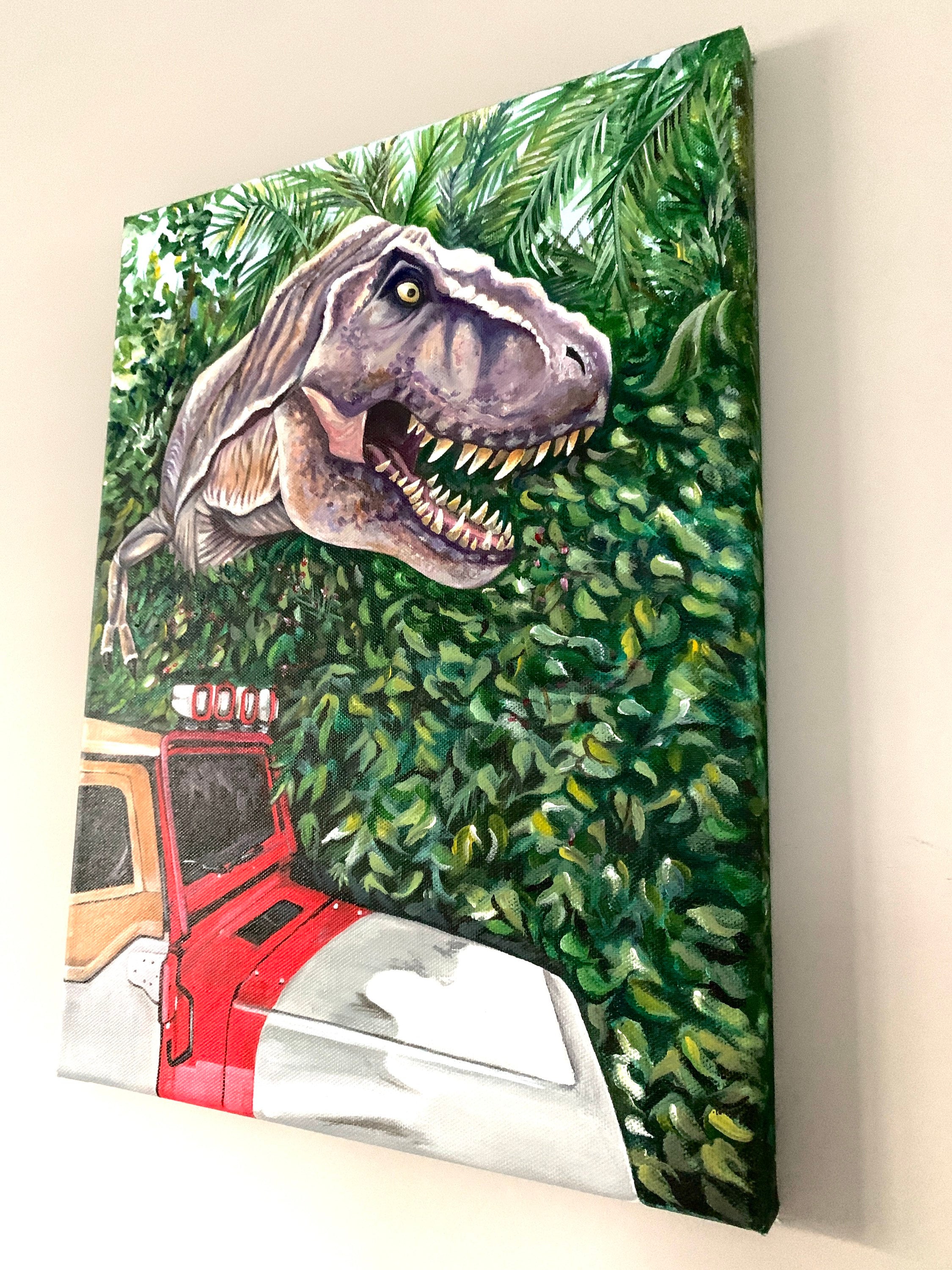 Jurassic Park/jurassic World Tyrannosaurus Rex Acrylic Painting ...