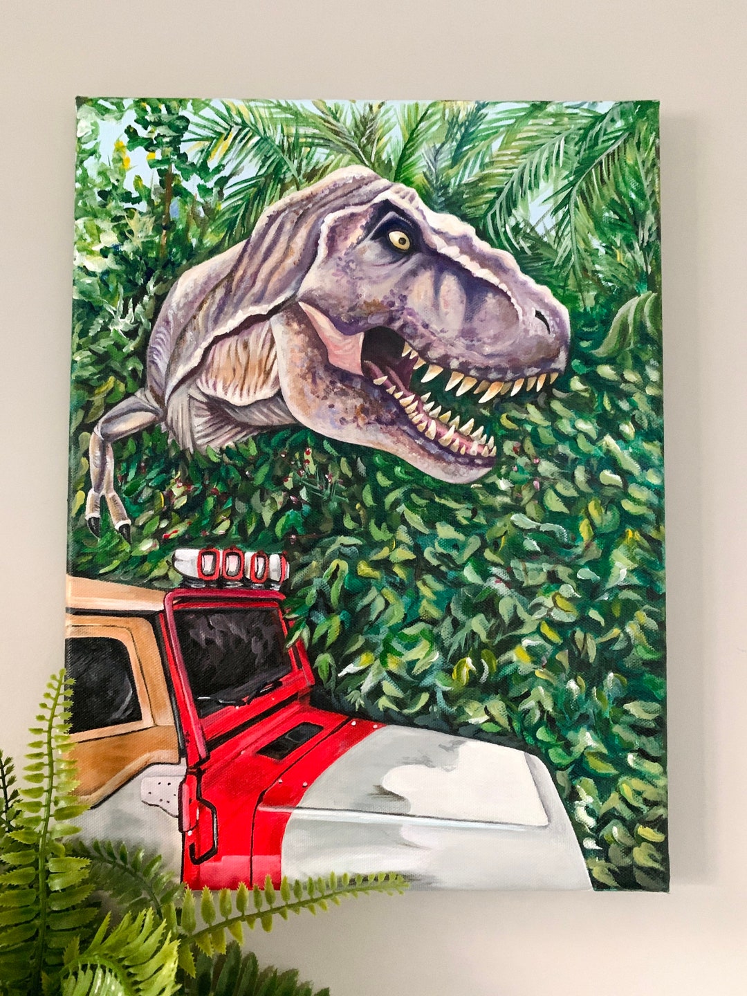 Jurassic Park/jurassic World Tyrannosaurus Rex Acrylic Painting ...