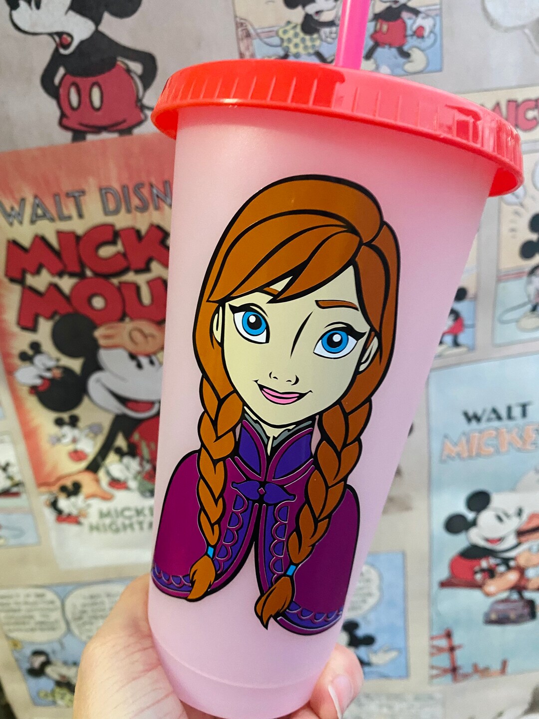Princess Anna Frozen Colour Reveal Cold Cup - Etsy