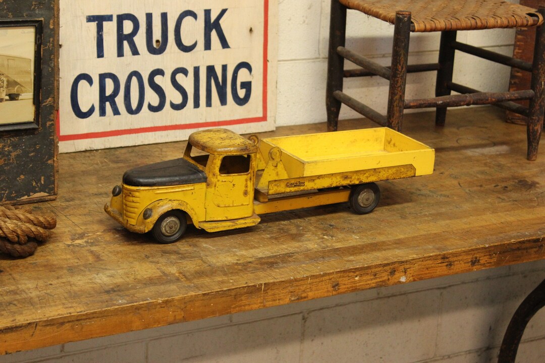 Vintage Antique Depression-era Pressed Steel Structo Truck Toy W/ Tray ...
