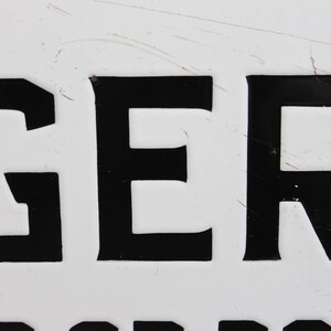 Vintage Industrial "danger" Porcelain Enamel Factory Sign - 1940s - Etsy