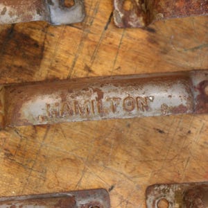 X1 Antique Vintage Industrial Hamilton Pressed Steel Typeset Cabinet ...