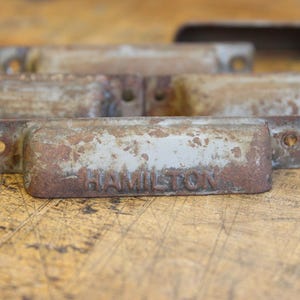 X1 Antique Vintage Industrial Hamilton Pressed Steel Typeset Cabinet ...