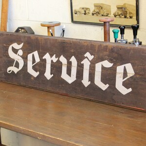 42 Vintage Industrial Hand Painted Wood Service/ Gas Station ...