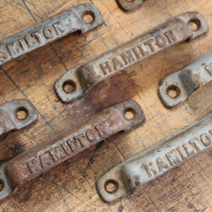 X1 Antique Vintage Industrial Hamilton Cast Iron Typeset Cabinet Drawer ...