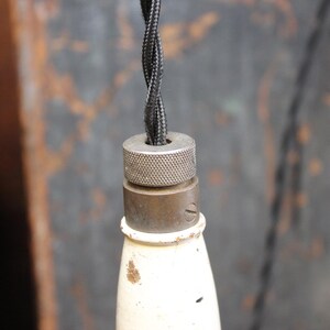 C.1910s Antique Original Industrial Harvey Hubbell Brass/ Wood Swing Out Workshop Hanging ...