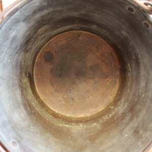 C.1800s Antique Primitive C. G. Hussey Copper/ Brass Cauldron Cooking ...