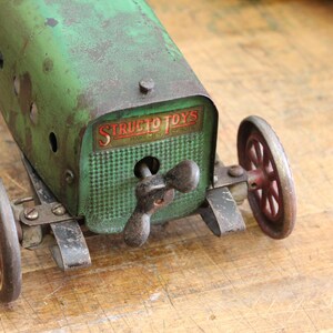 13" Original 1920s Structo Racer Racing Car Vintage Antique Toy W ...