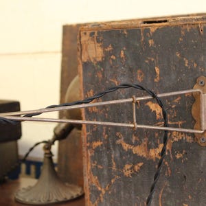 C.1910s Antique Original Industrial Harvey Hubbell Brass/ Wood Swing Out Workshop Hanging ...