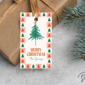 Merry Christmas Gift Tag Printable Christmas Gift Tag Holiday Party ...