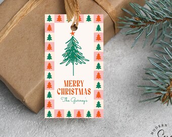 Merry Christmas Gift Tag Printable, Printable Christmas Gift Tag ...
