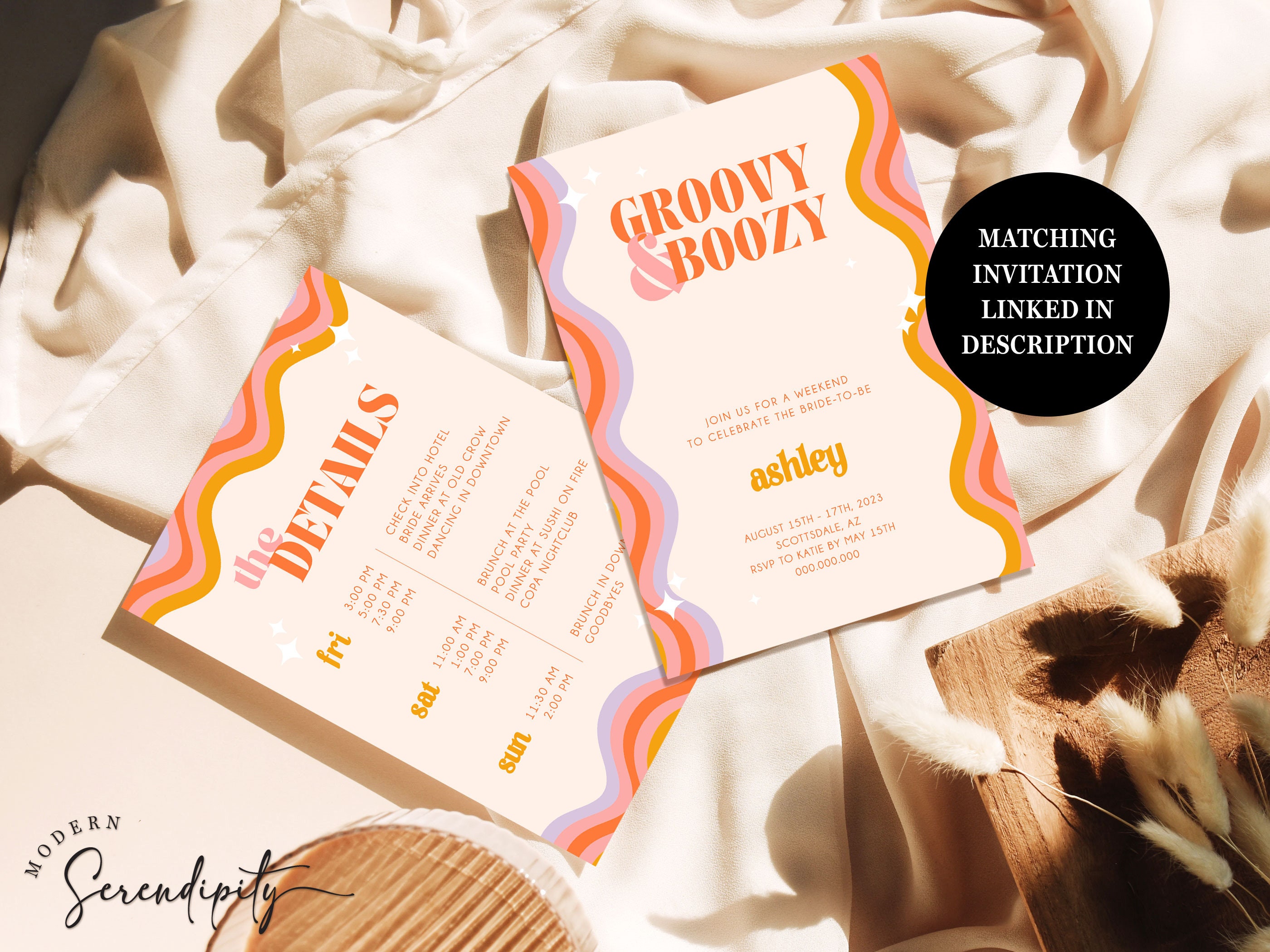 Retro Groovy Bachelorette Welcome Sign 70's Groovy and - Etsy